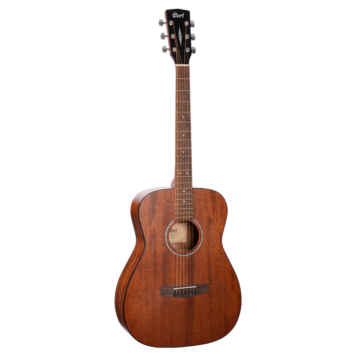 Cort - Standard Series AF510M Acoustic Guitar - Open Pore Mahogany (NE ...